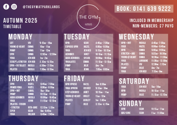 Autumn Timetable 2025 rev 2.2-01 - Parklands Country Club